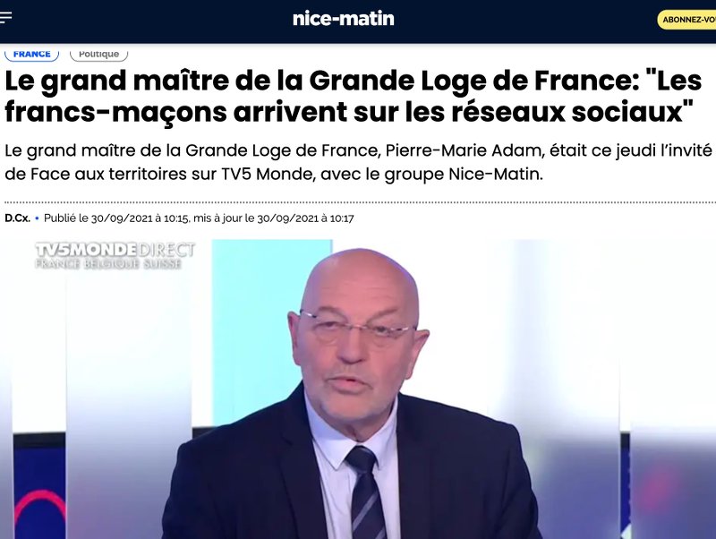Pierre-Marie Adam "Face aux territoires" - Hiram.be