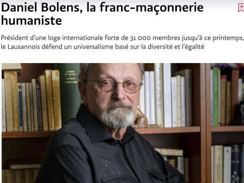 Un portrait de Daniel Bolens dans "Le Temps" - Hiram.be