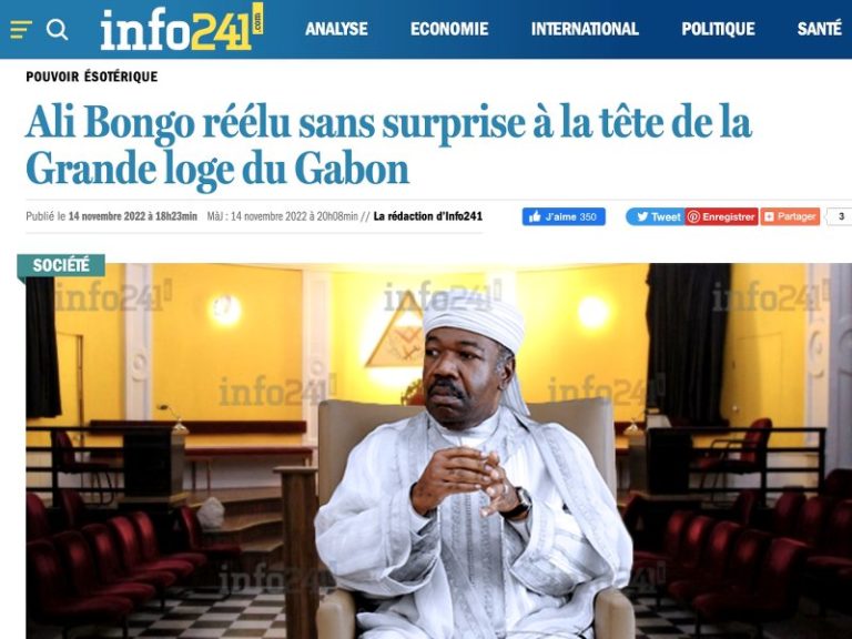 Ali Bongo réélu GM de la Grande Loge du Gabon - Hiram.be