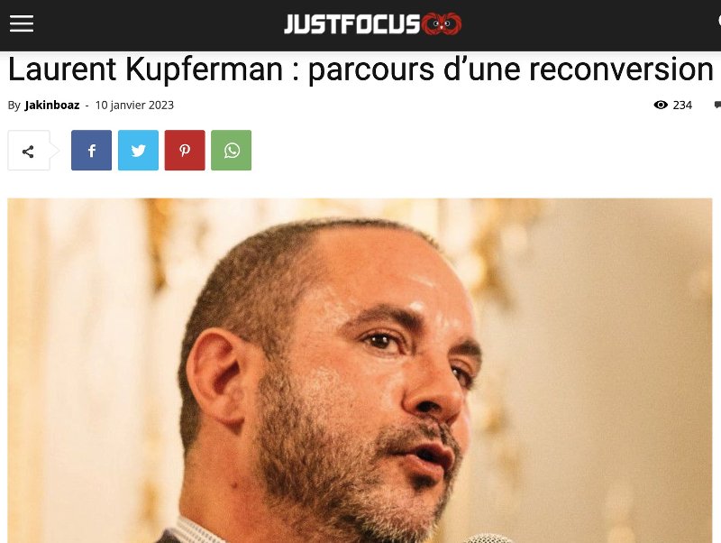 Un sympathique portrait de Laurent Kupferman - Hiram.be