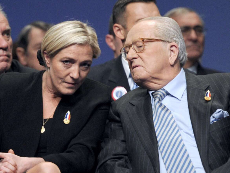Marine et Jean-Marie Le Pen - Hiram.be