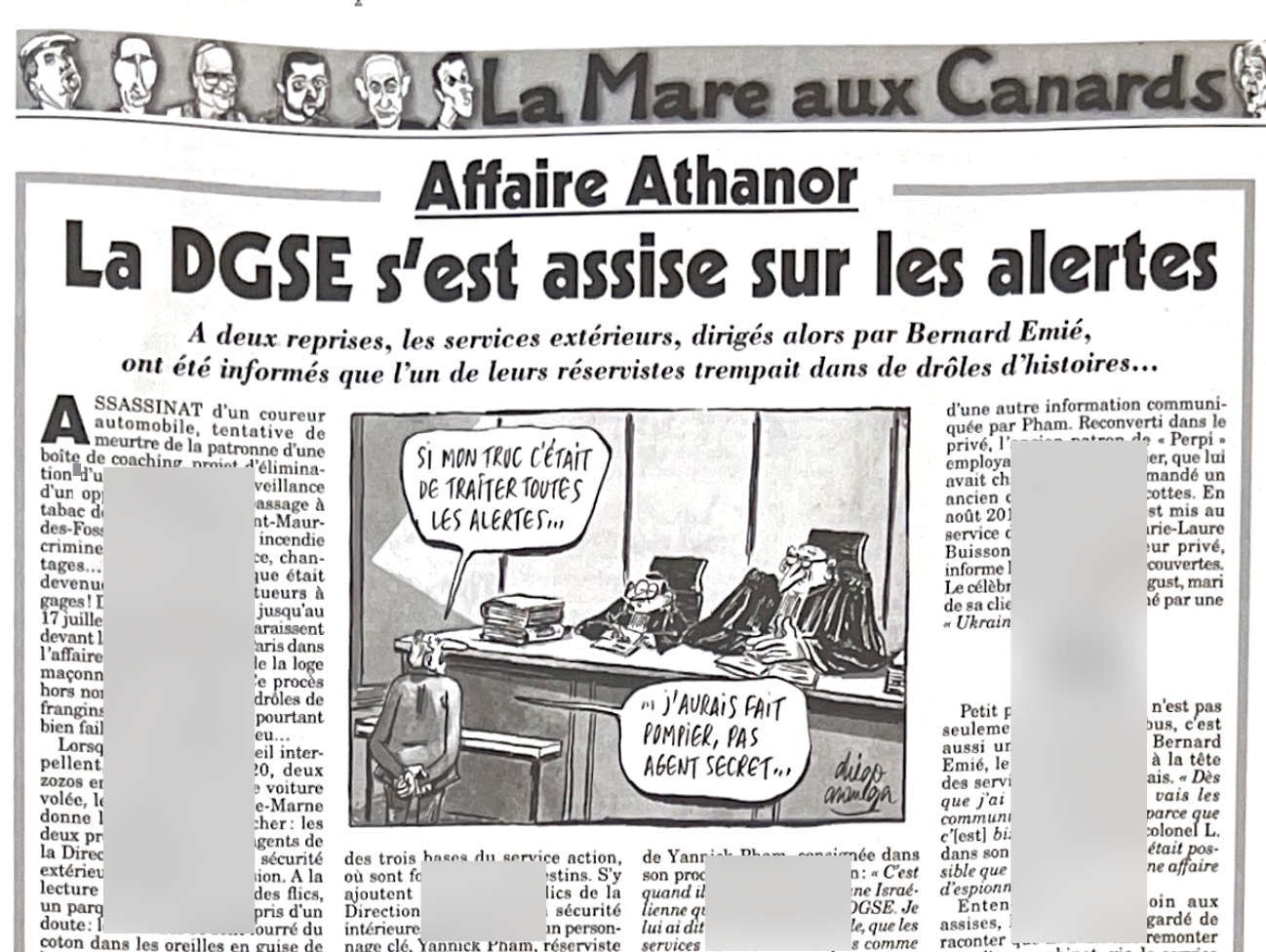 Des révélations du Canard sur l'affaire Athanor ? - Hiram.be